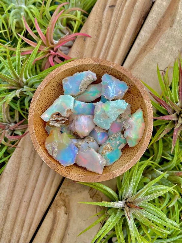Raw Opal Stone - TheDrunkenGnome Airplant Co.